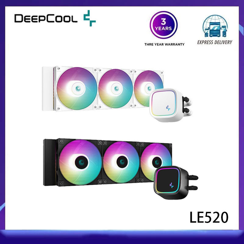 Deepcool LE520 และ LE720 AIO cpu Liquid Cooler| แบริ่งไฮโดร| อลูมิเนียม| อาร์บีจี| แบล็คแอนด์ ...