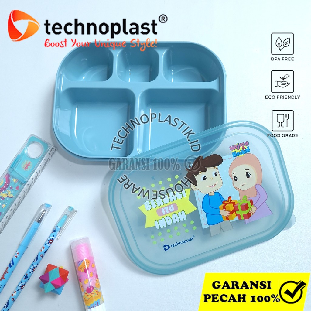 Technoplast New Najma & Haikal Sealware 1000Ml / 5 กล่องข้าวแยก ...