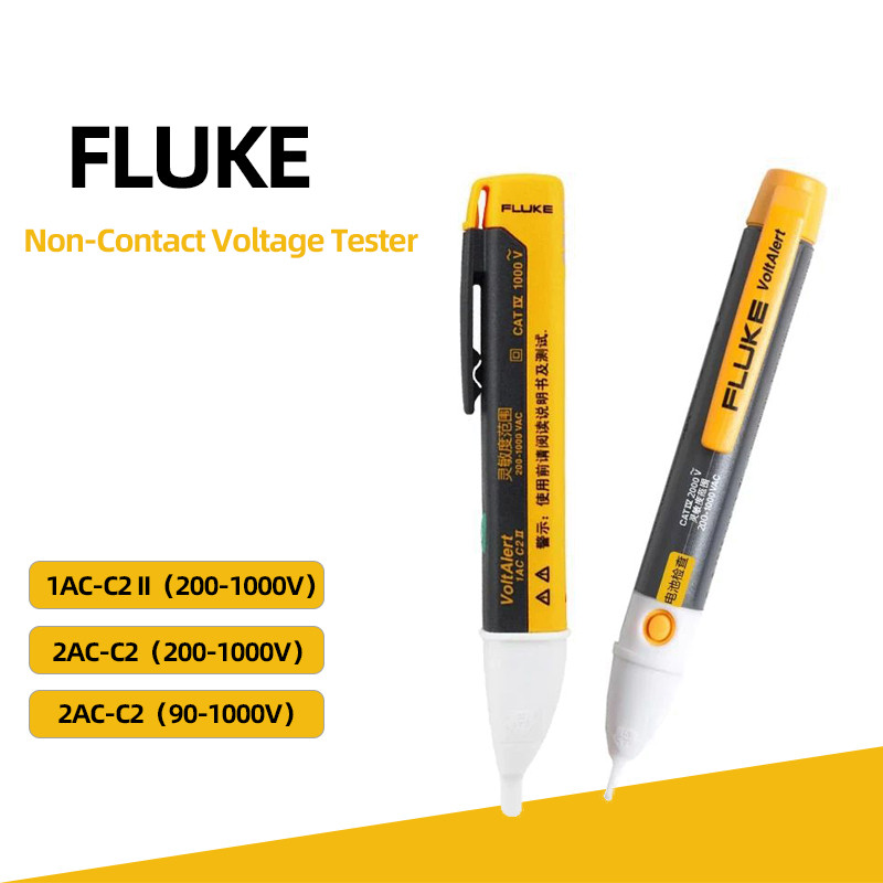 Fluke 1ac/2ac ดินสอทดสอบแบบไม่สัมผัสโวลต์ Ac เครื่องทดสอบแรงดันไฟฟ้าแบบ ...