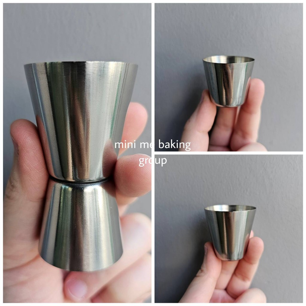 จิ๊กเกอร์ สแตนเลส 0.5-1 oz./15-30 ml. แก้วตวงสแตนเลส | Shopee Thailand