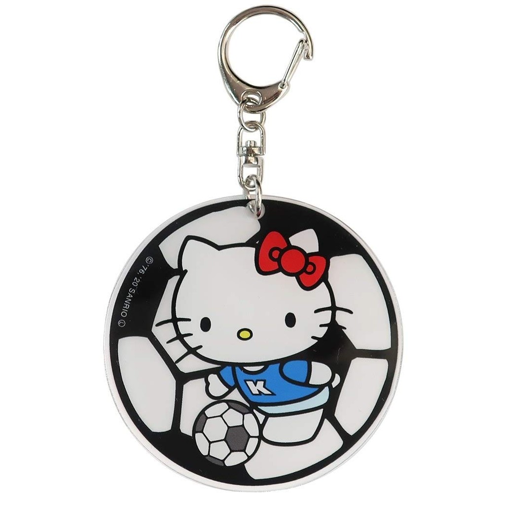 พวงกุญแจอะคริลิค Sanrio Hello Kitty Sports Soccer HKC1026 สีขาว ...