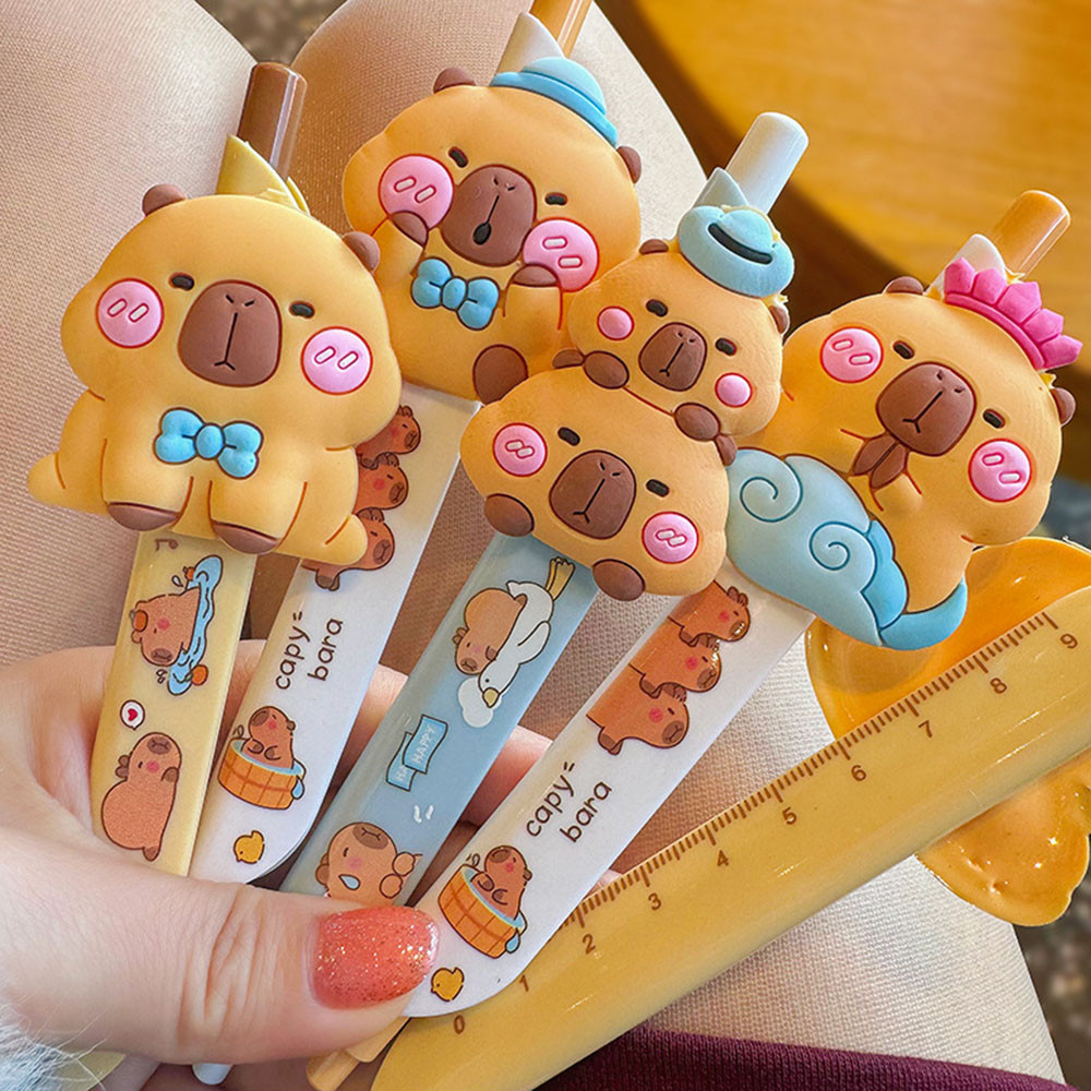 การ์ตูน Capybara Ball-point Pen ปากกาหมึกเจลพร้อมเครื่องเขียนขนาด ...