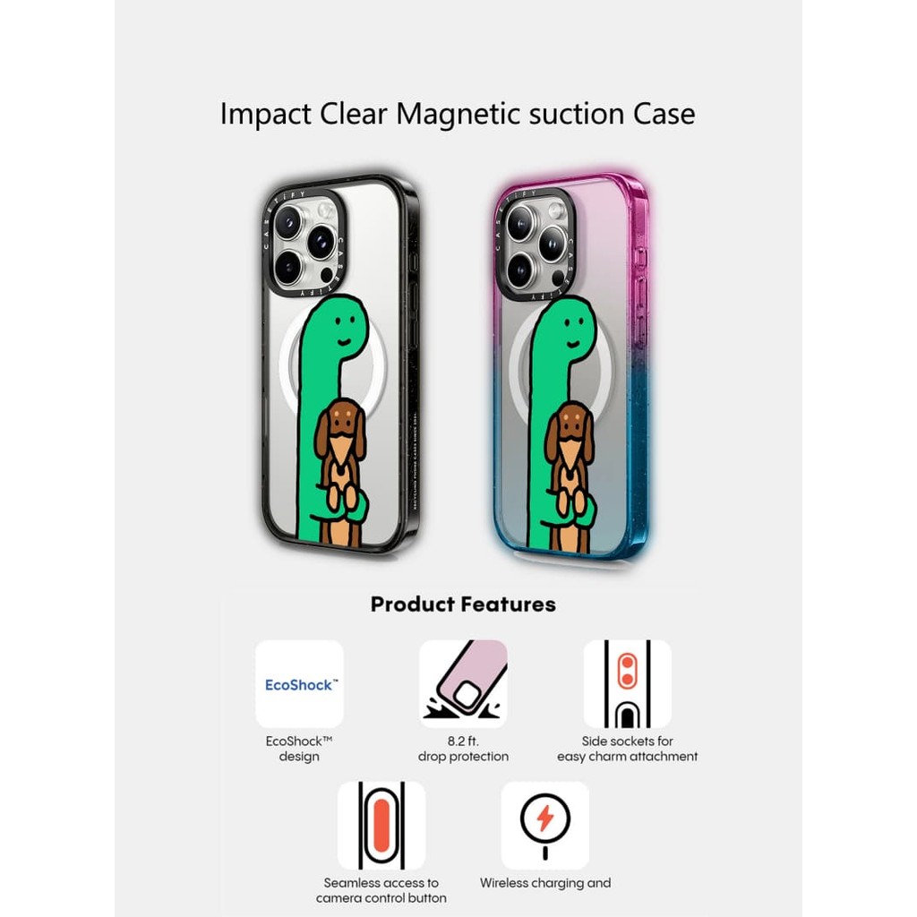 CASECASE X joguman Hold Me แม่เหล็กดูด Hard อะคริลิคด้านหลังสําหรับ ...