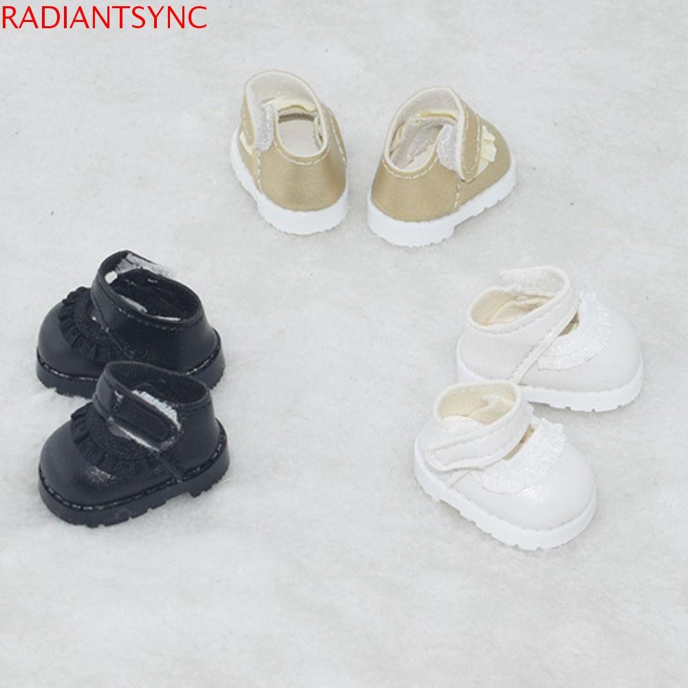 Radiantsync รองเท้าตุ๊กตา Labubu 1 คู่, รองเท้านิ้วตุ๊กตา PU 3.8 ซม., รองเท้าเสื้อผ้าตุ๊กตา ...