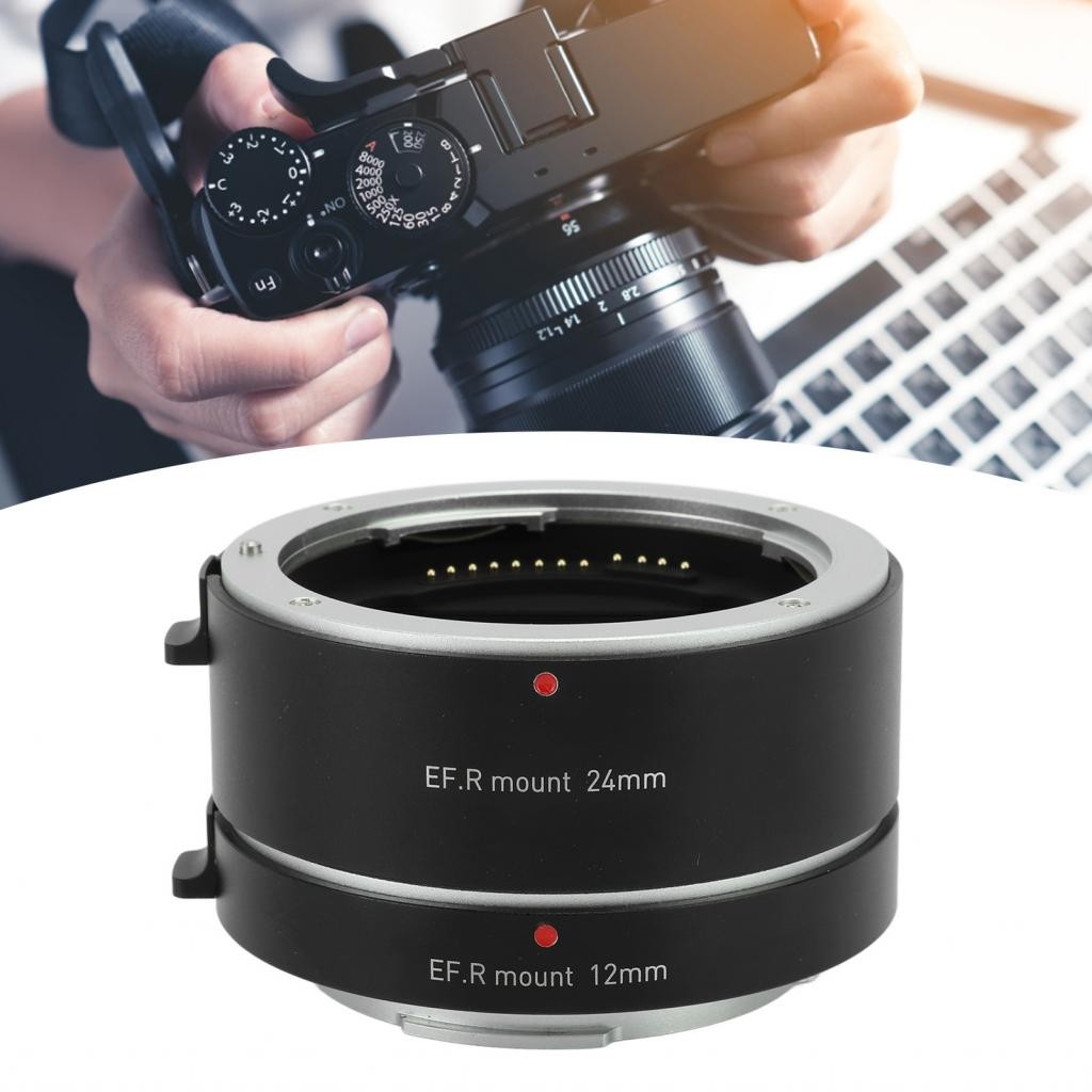 Auto Focus Extension Tube Ring Adapter การขยายฟรีพร้อมฝาป้องกันสำหรับ ...