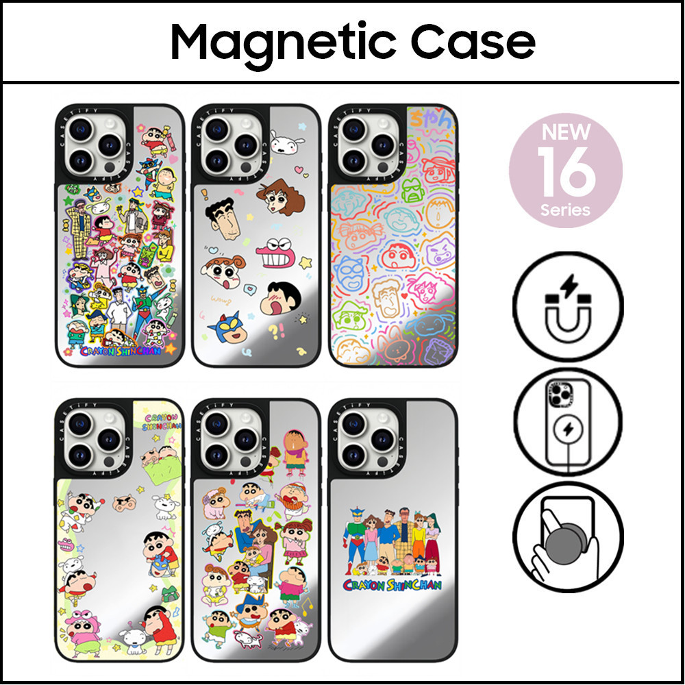 Caseti Crayon Shin-chan Friends เคสกระจกอะคริลิคพลาสติกแข็งสําหรับ ...