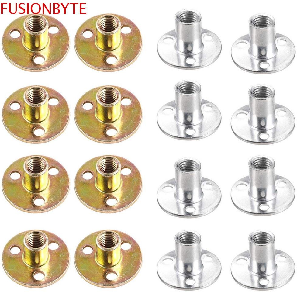 FUSIONBYTE แผ่นเหล็ก Nut 10 ชิ้น Splint เหล็กคาร์บอนสําหรับงานไม้ชุบสังกะสีฮาร์ดแวร์เฟอร์นิเจอร์ ...