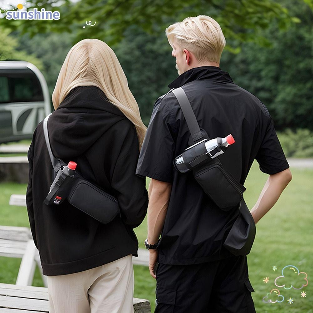 SSUNSHINE กระเป๋าคาดเอว, กระเป๋าคาดหน้าอกแบบครอสบอดี้กันน้ํา, ที่ใส่ขวด ...