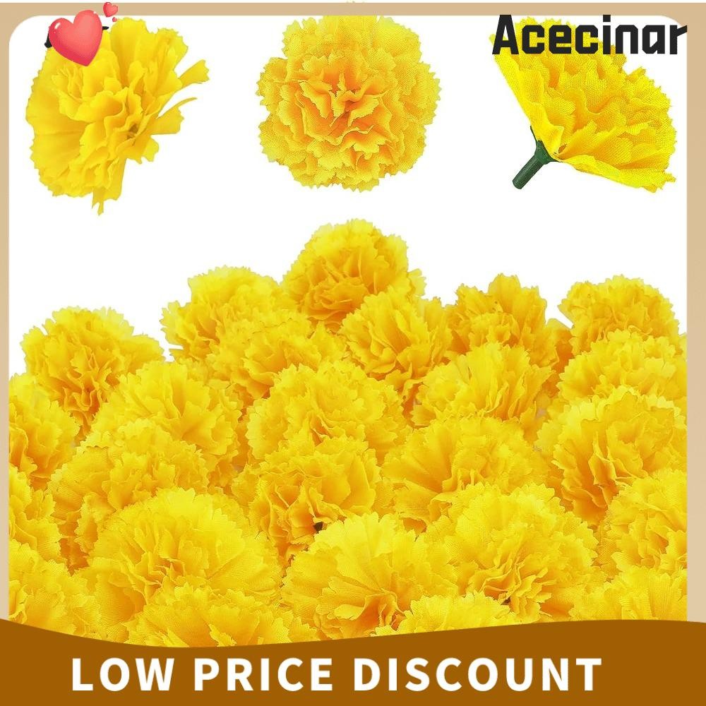 ACECINAR หัวดอกดาวเรือง, ขนาดใหญ่ Diwali ดาวเรืองดอกไม้ปลอม, DIY ...