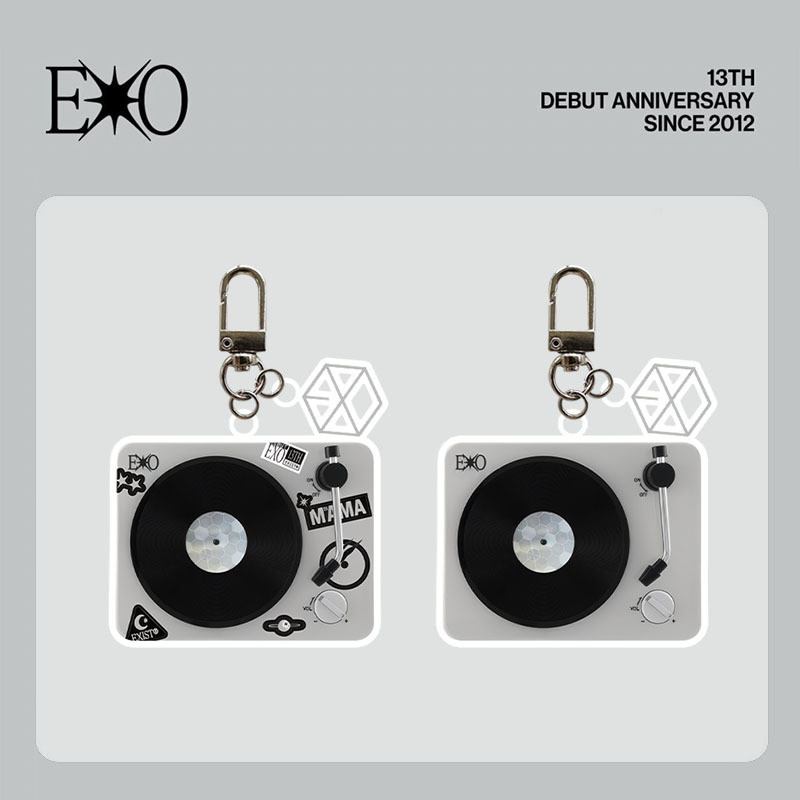 Kpop EXO 13th Anniversary เครื่องเล่นซีดีพวงกุญแจอะคริลิคเครื่องเล่น ...