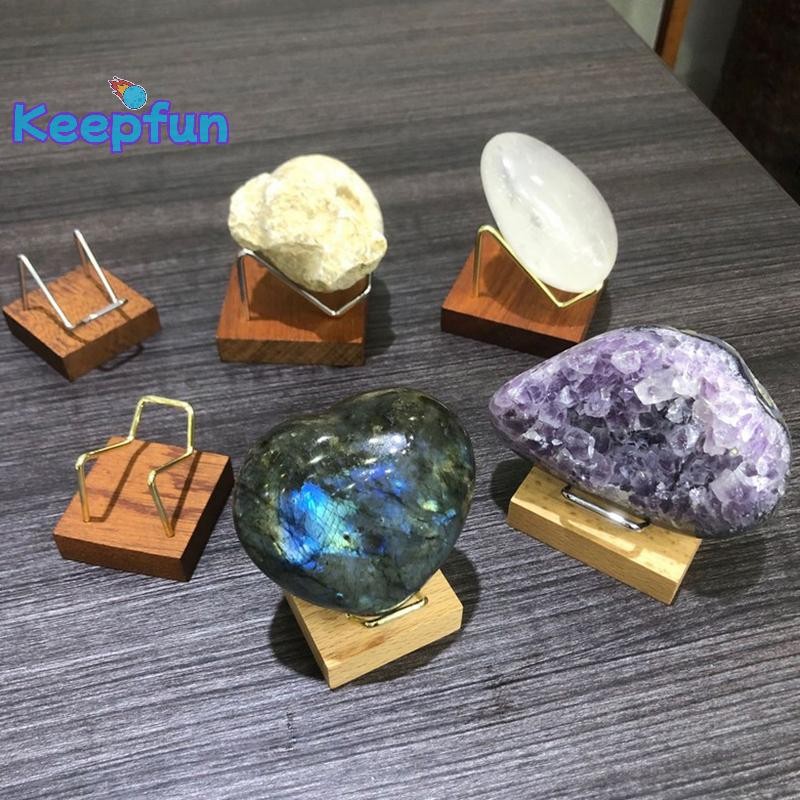 [Keepfun] ขาตั้งจอแสดงผลไม้ Geode Minerals Relics Rocks Balls Holder ...