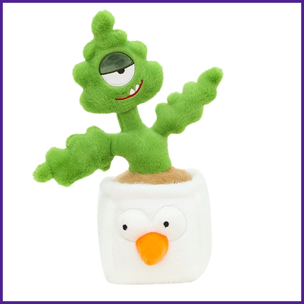 ตุ๊กตากระถางต้นไม้การ์ตูนโต๊ะพืช Plush Soft Tree Potted Stuffy Huggable ...