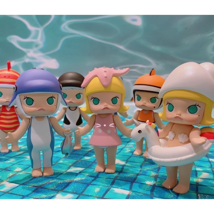 MOLLY Ocean Series Blind Box POPMART Pop Mart Trend Ornament รุ่นคอน ...