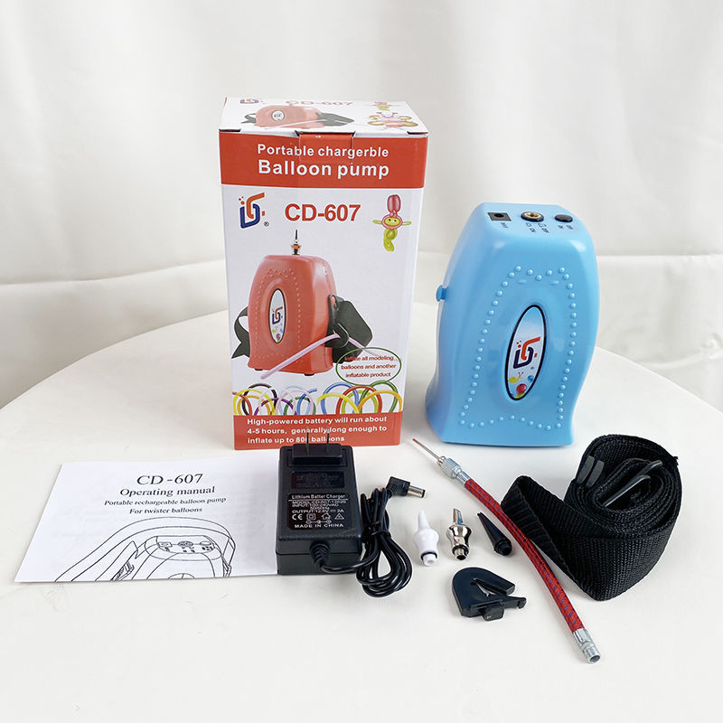 ปั๊มลมแบบยาวแบบชาร์จได้ CD607 แบบพกพาสำหรับกลางแจ้ง ปั๊มลมบอลลูนไฟฟ้า ...