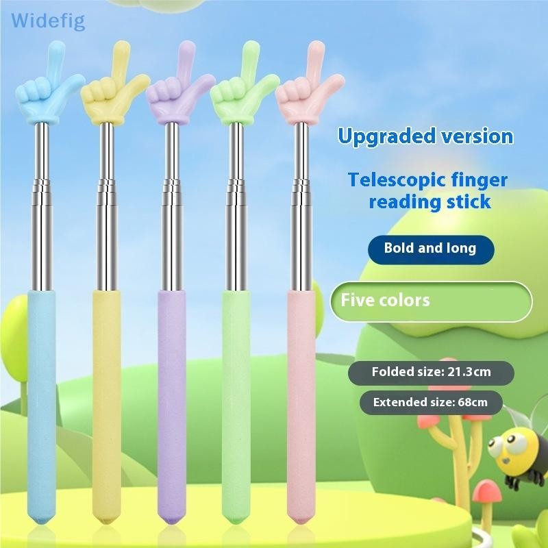 Widefig สแตนเลสทนทานการสอน Pointer Telescopic Rod การออกแบบนิ้วการสอน ...