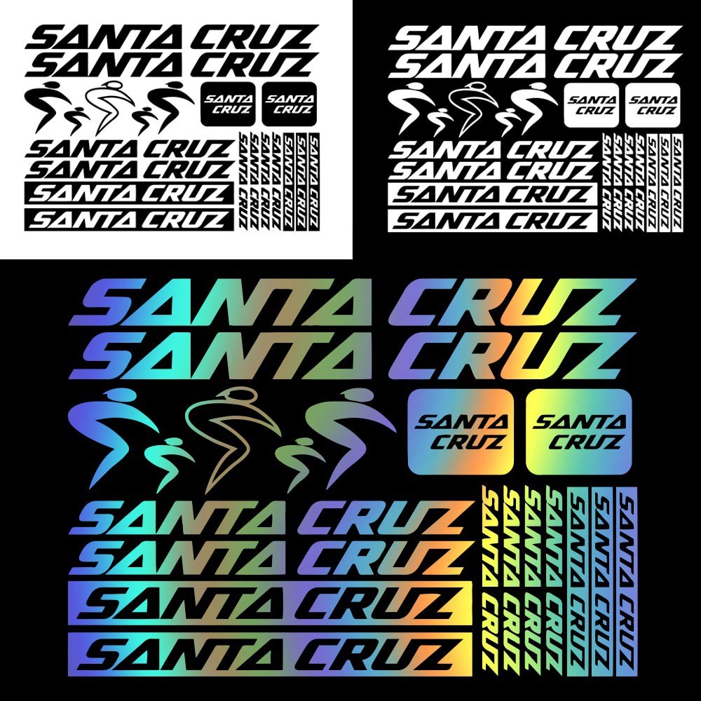 สีสะท้อนแสง Santa Cruz สติกเกอร์จักรยานไวนิล Decal สําหรับจักรยาน ...