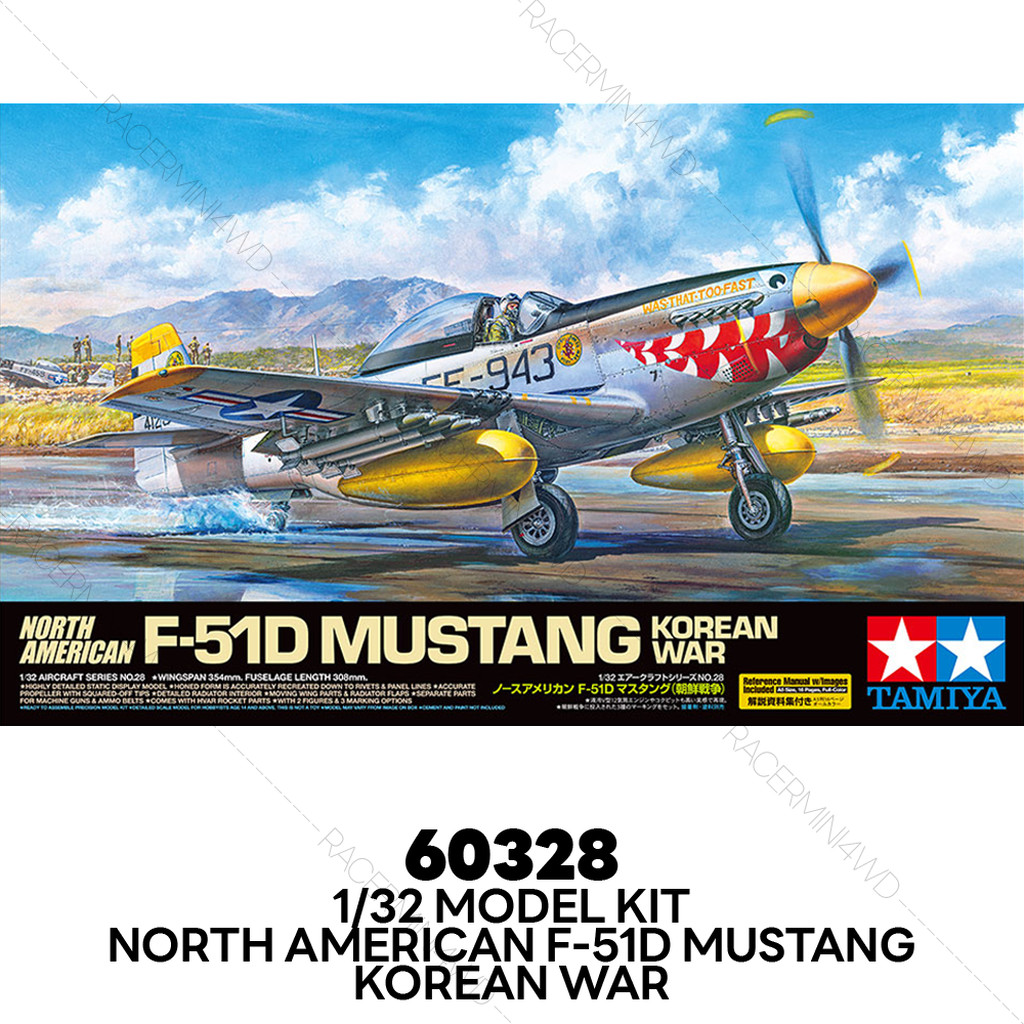 TAMIYA 1/32 North American F-51D Mustang Korean War 60328 | Shopee Thailand
