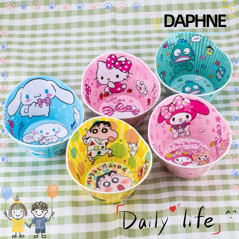 ชาม DAPHNE จานใส่ขนมในครัวเรือน Hello Kitty เมลามีน ชามซุป Sanrio กบสี ...