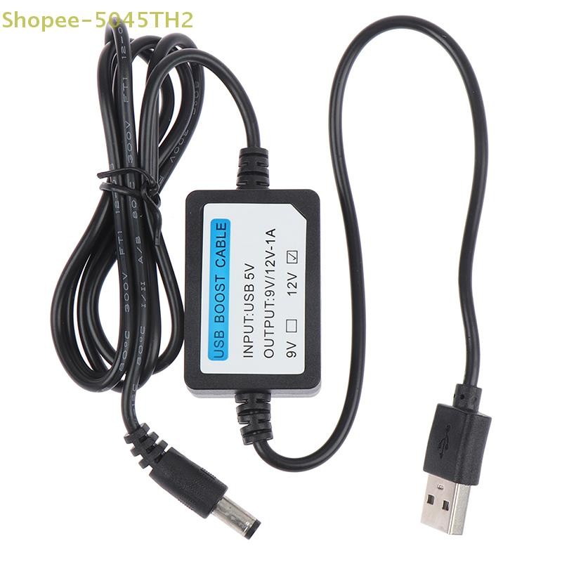 C&B USB Charge Power Boost Cable 2.1x5.5mm 5V to 9V/12V 1A Step UP ...