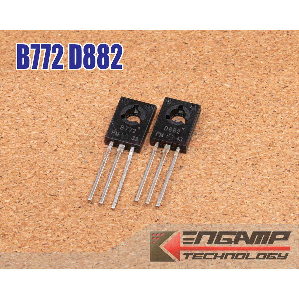 (มีตัวเลือก) [TR] B772 หรือ D882 RENESAS Transistor PNP หรือ NPN 3A 30V 10W | Shopee Thailand