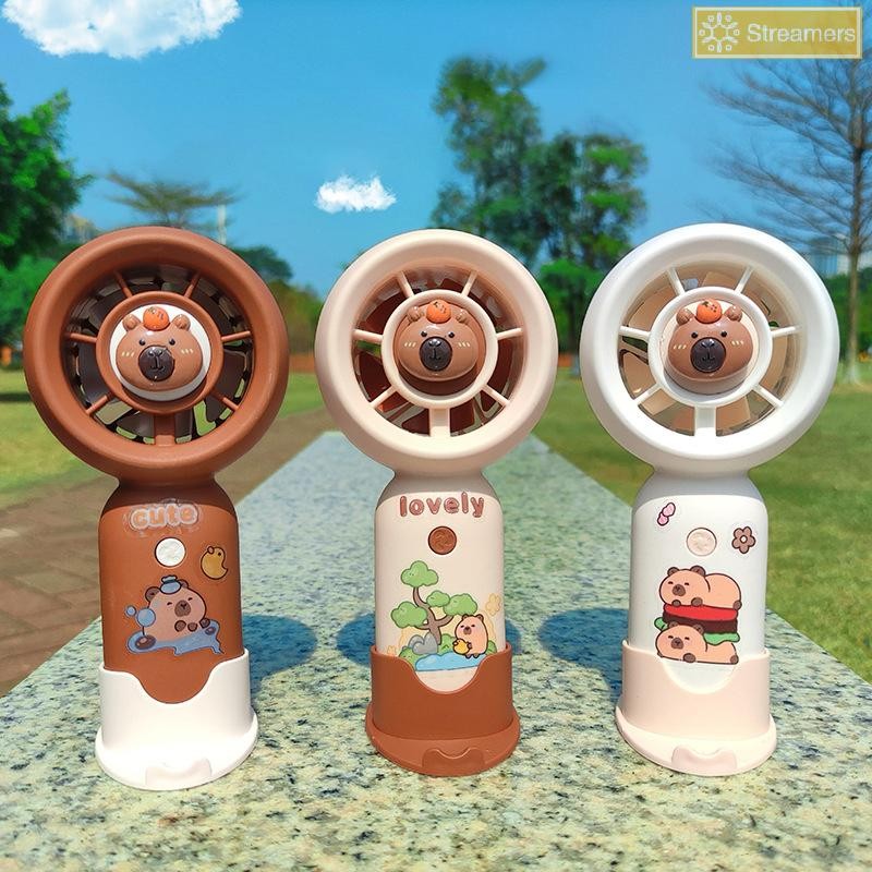 {Streamers} แบบพกพา Mini Pocket Cooling Fan แฟชั่นพัดลมมือถือการ์ตูน ...