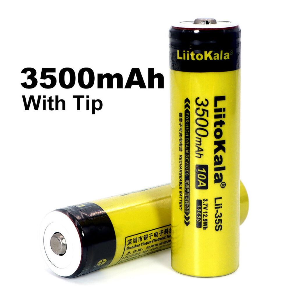 (มีตัวเลือก ราคาต่อ1ก้อน) [BATT] LiitoKala Lii-35S 18650 battery 3.7V ...