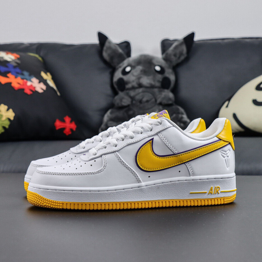 Lakers Home Kobe Bryant AF1 Low Retro รองเท้าผ้าใบผู้ชายรองเท้าบาสเก็ต ...