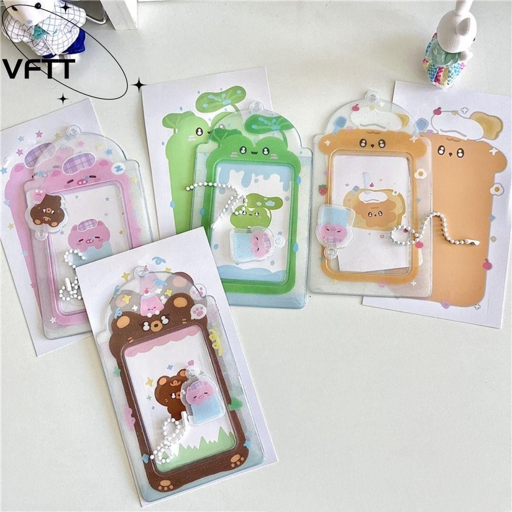 Vftt ที่ใส่การ์ดรูปถ่าย PVC 3 นิ้ว, การ์ตูนพร้อมพวงกุญแจ K-Pop Idol ...