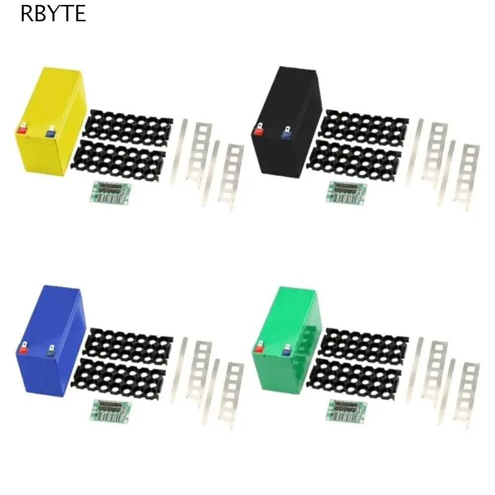RBYTE 18650 เซลล์ ABS กล่องเก็บ, 12V Lead Acid กล่องแบตเตอรี่ระบบแบตเตอรี่ 18650 แบตเตอรี่ ...