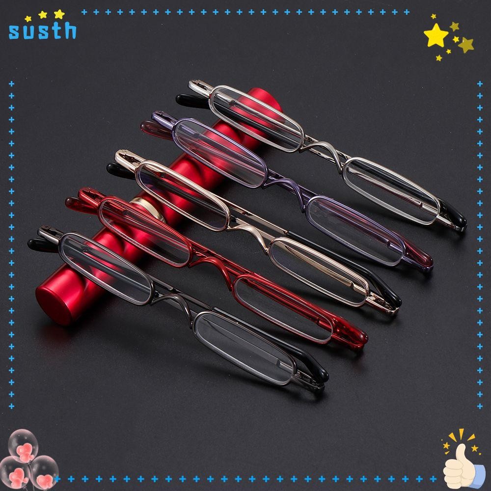 SUSTH Slim แว่นอ่านหนังสือแว่นตาขนาดกะทัดรัดฤดูใบไม้ผลิบานพับผู้ชาย ...