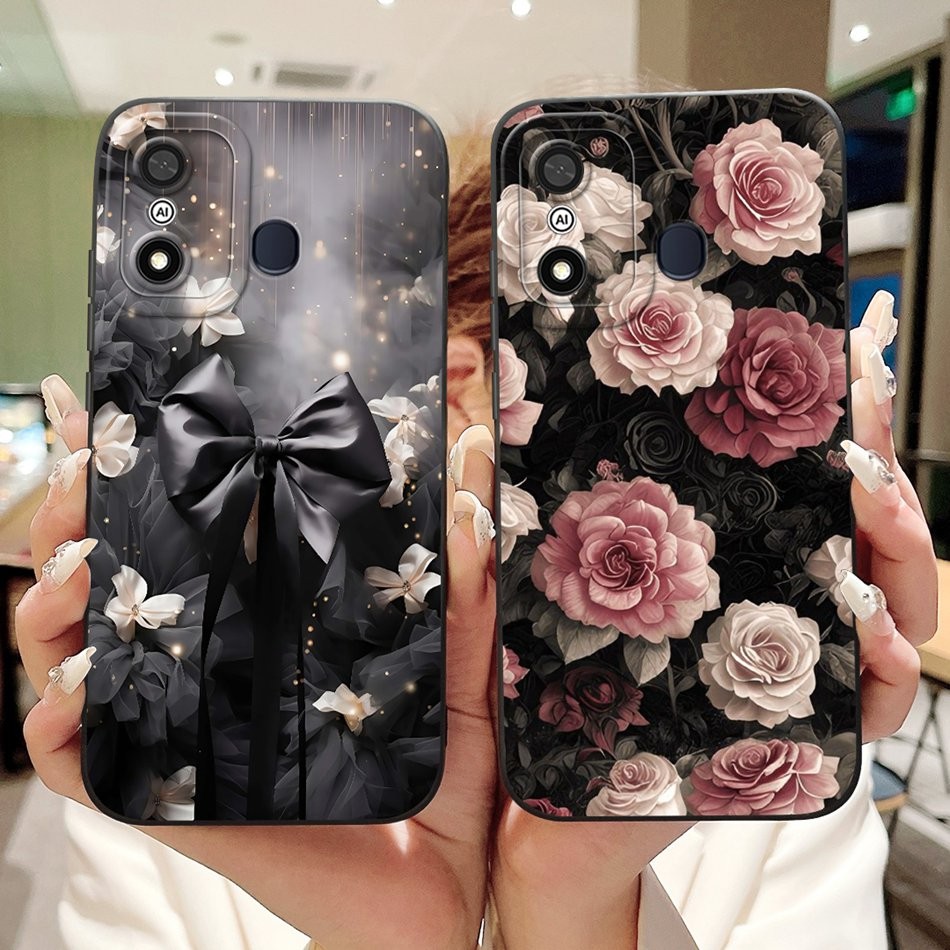 สําหรับ Itel A27 / P17 / A551L / Itel A57 โบว์สวย Rose ภาพวาดเคส ...