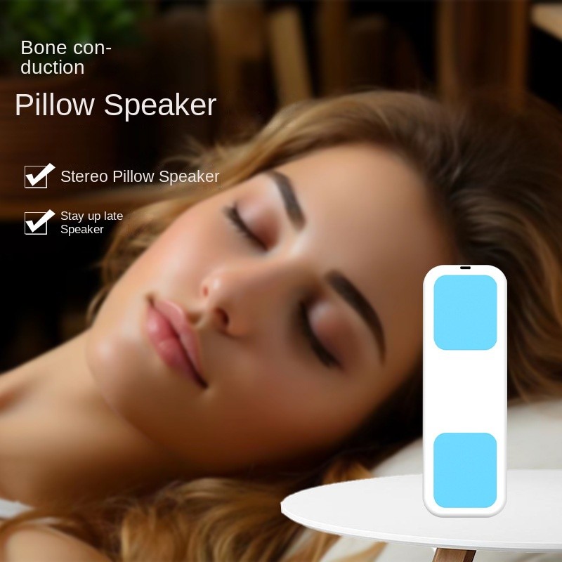 Bone Conduction Sleep Speaker ลําโพงบลูทูธภายใต้หมอนลําโพงบลูทูธอุปกรณ์นอนหลับชุดหูฟังนอนหลับ ...