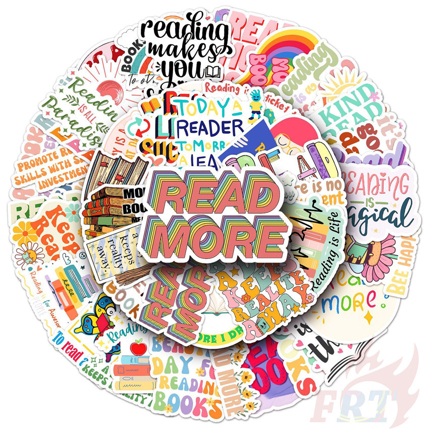 50ชิ้น/เซ็ต สติ๊กเกอร์อ่านหนังสือ Slang Art Series 02 ตลก แฟชั่น DIY ...