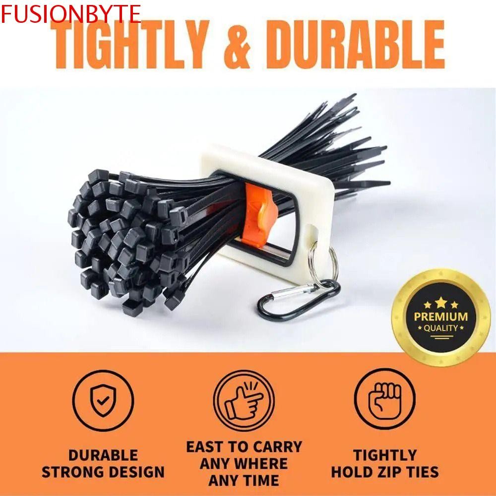 Fusionbyte Square Zip Tie Organizer Holder, การออกแบบที่ทนทานเรืองแสงสาย Tie Organizer, แบบพกพา ...