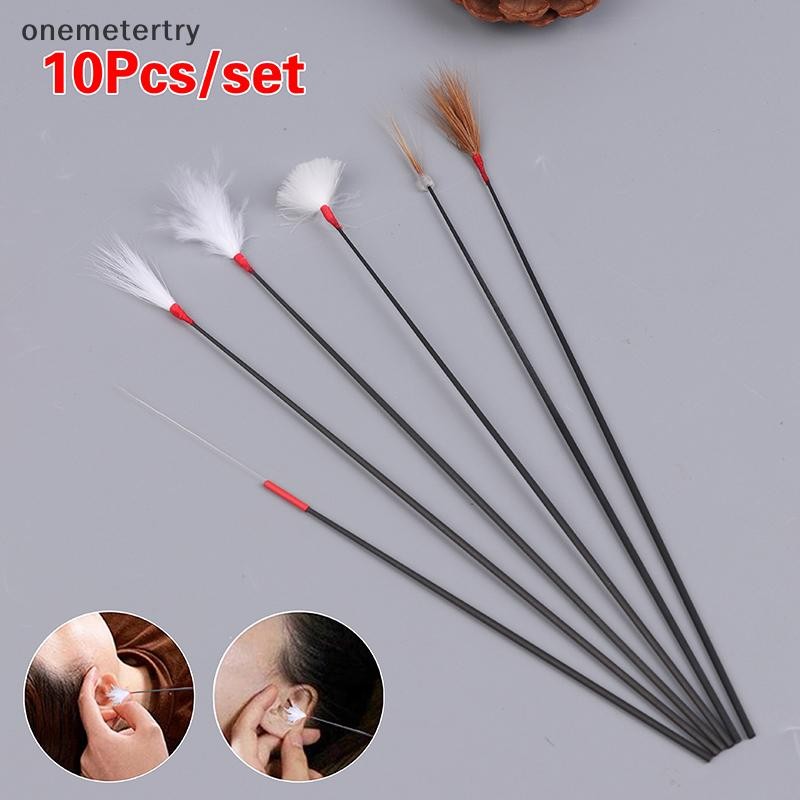 Onem 10 ชิ้น Goose Feather Earpick Wax Remover Curette หูขุดเครื่องมือ ...