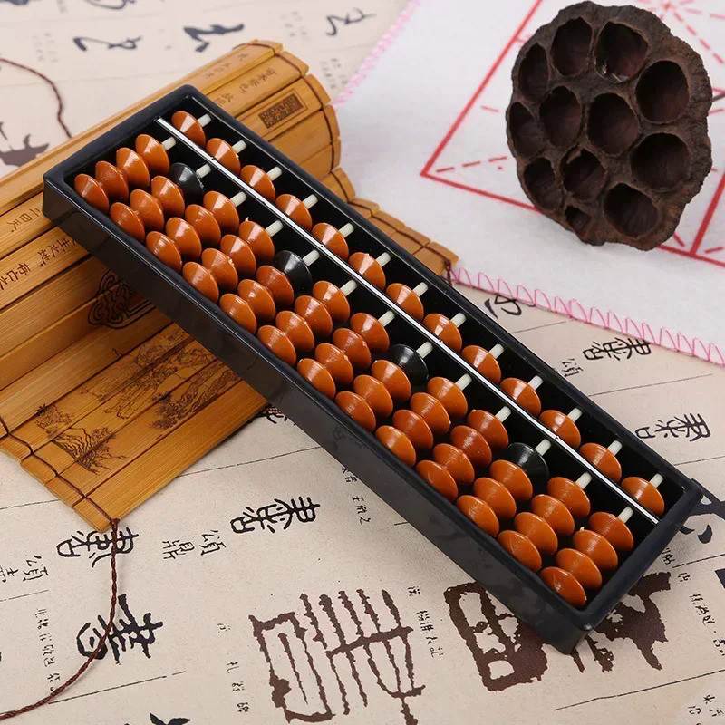 Portable Chinese 13 Digits Column Abacus Arithmetic Soroban Calculating ...