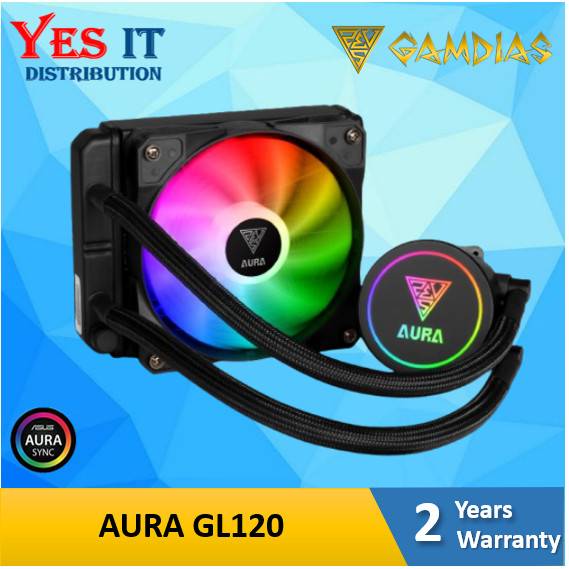 Gamdias AURA GL120 / GL240 V2 / GL360 V2 All-in-One RGB CPU Cooler ...