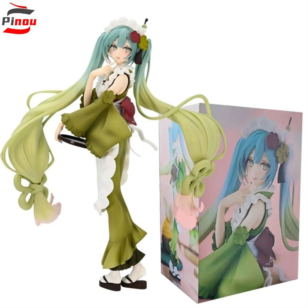 PINOU Miku อะนิเมะตัวเลข, PVC รูป Matcha ไอศกรีม Hatsune Miku ตัวเลข,คอ ...