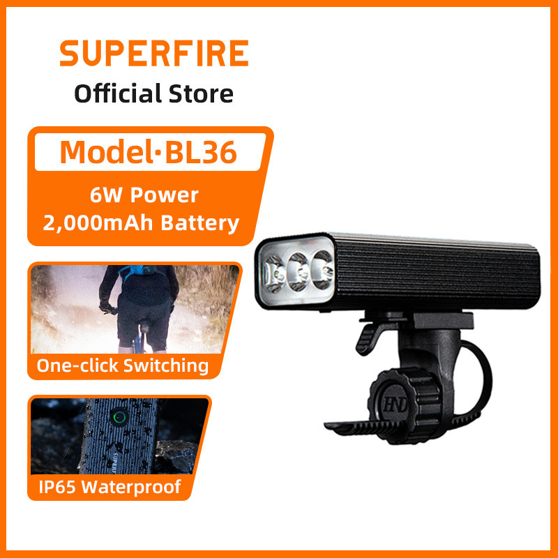 Superfire BL36 5W ไฟ LED จักรยาน USB ชาร์จไฟหน้าจักรยานเสือภูเขา Night ...
