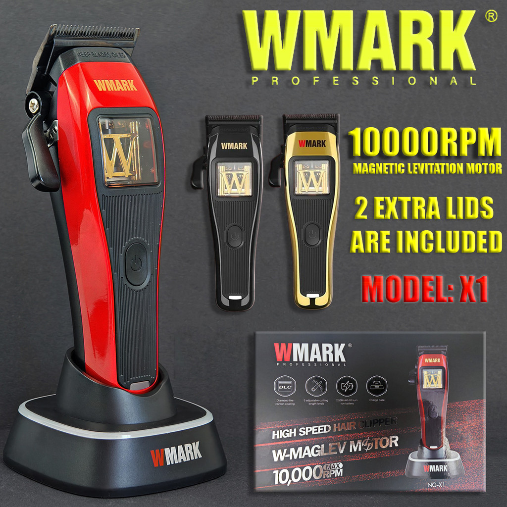 WMARK NG-X1 ความเร็วสูง 10000RPM Professional Hair Clipper พร้อมแท่น ...