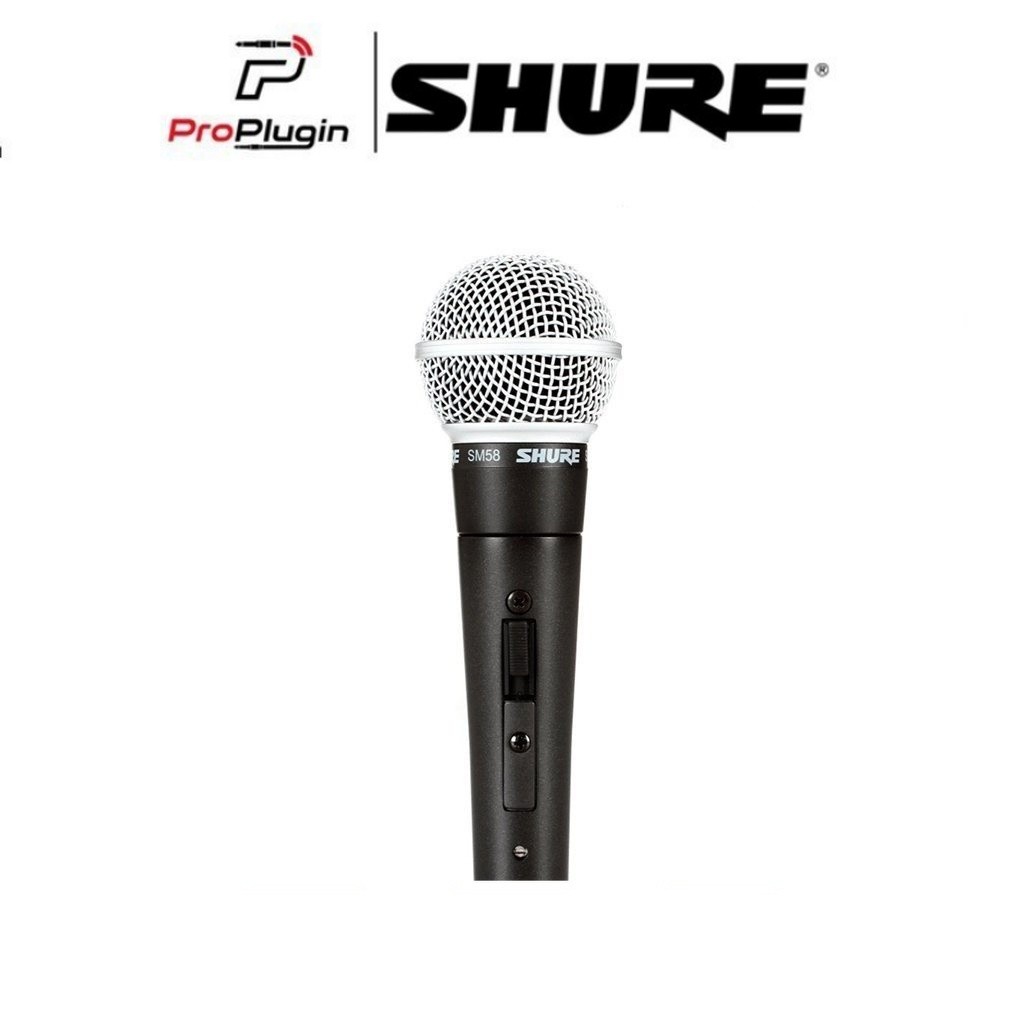 Shure SM 58S ของเเท้ประกันศูนย์ ไมโครโฟนชนิดไดนามิค รูปแบบการรับเสียงแบบ cardioid (ProPlugin ...