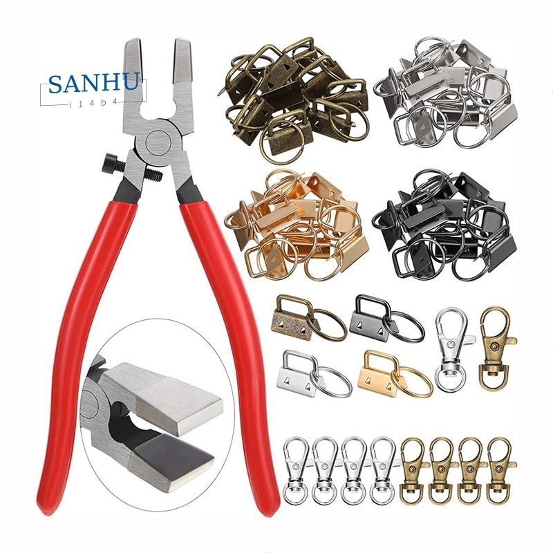 4 สี Key Fob Hardware Wristlet 1 นิ้วพร้อม Key Fob ฮาร์ดแวร์คีมและ 16 ...