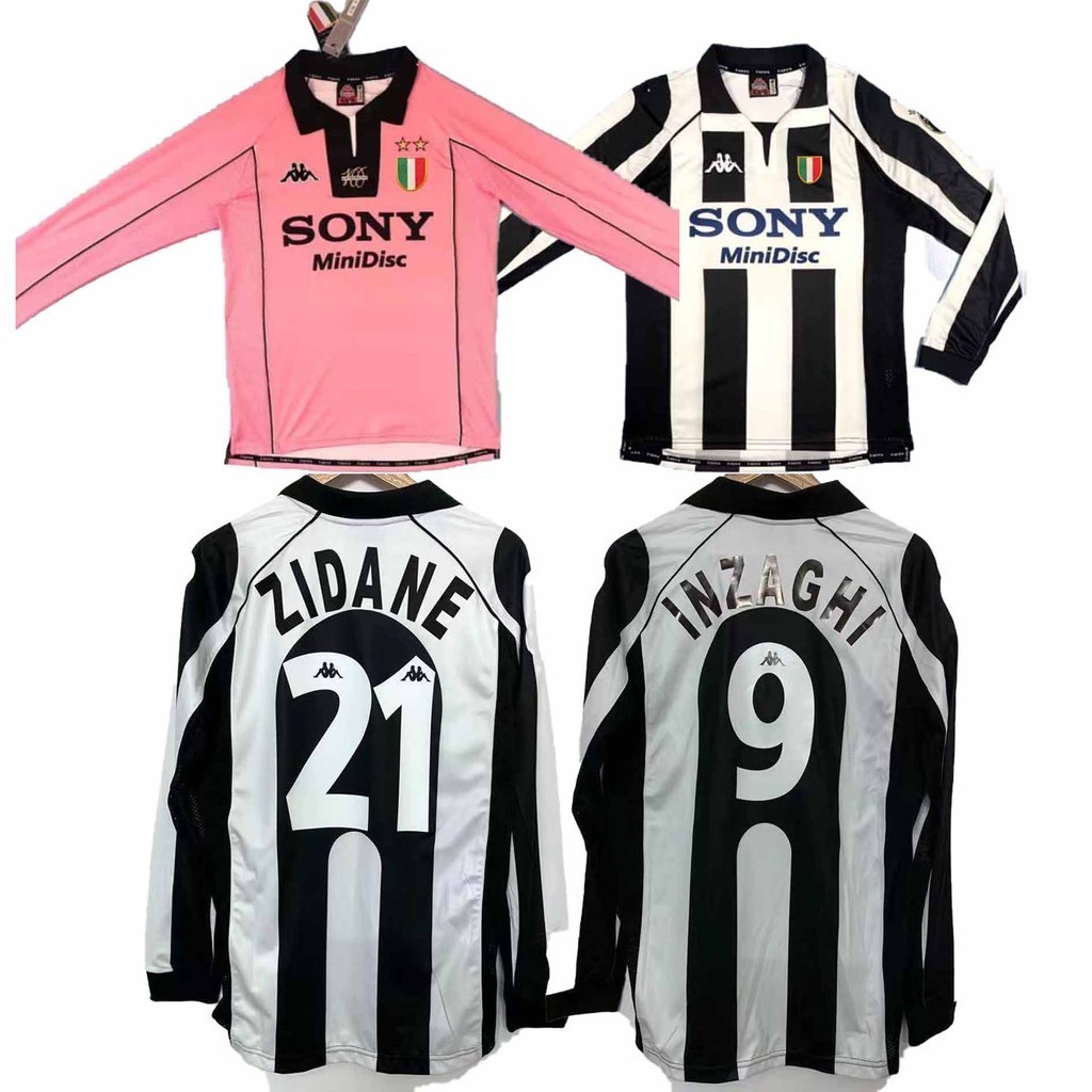 [Retro Issue] 97-98 JUVENTUS แขนยาว ZIDANE INZAGHI เสื้อฟุตบอล Man ...