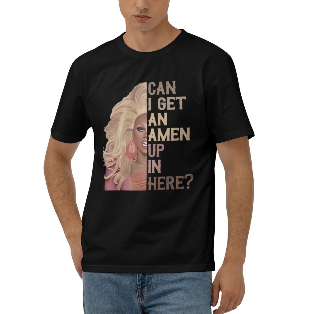 Hipster พิมพ์ตลก Top Tee Rupaul Drag Race สามารถฉันได้รับ Amen Up In ...