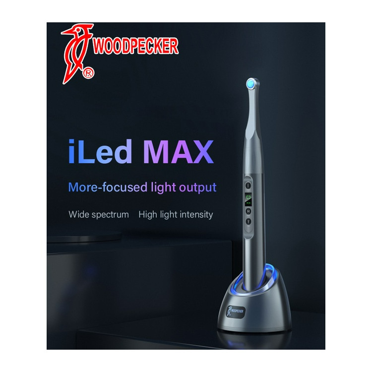 Woodpecker iLed MAX Dental Light Curing Unit Magnetic Point Cure เลนส์อัพเกรดโฟกัสเอาต์พุต Fast ...