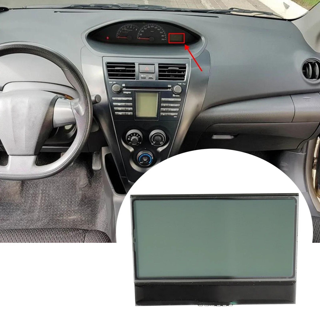 สําหรับ Toyota Dashboard สําหรับ Vios 2008-2012 สีดํา LCD Capbilities ...