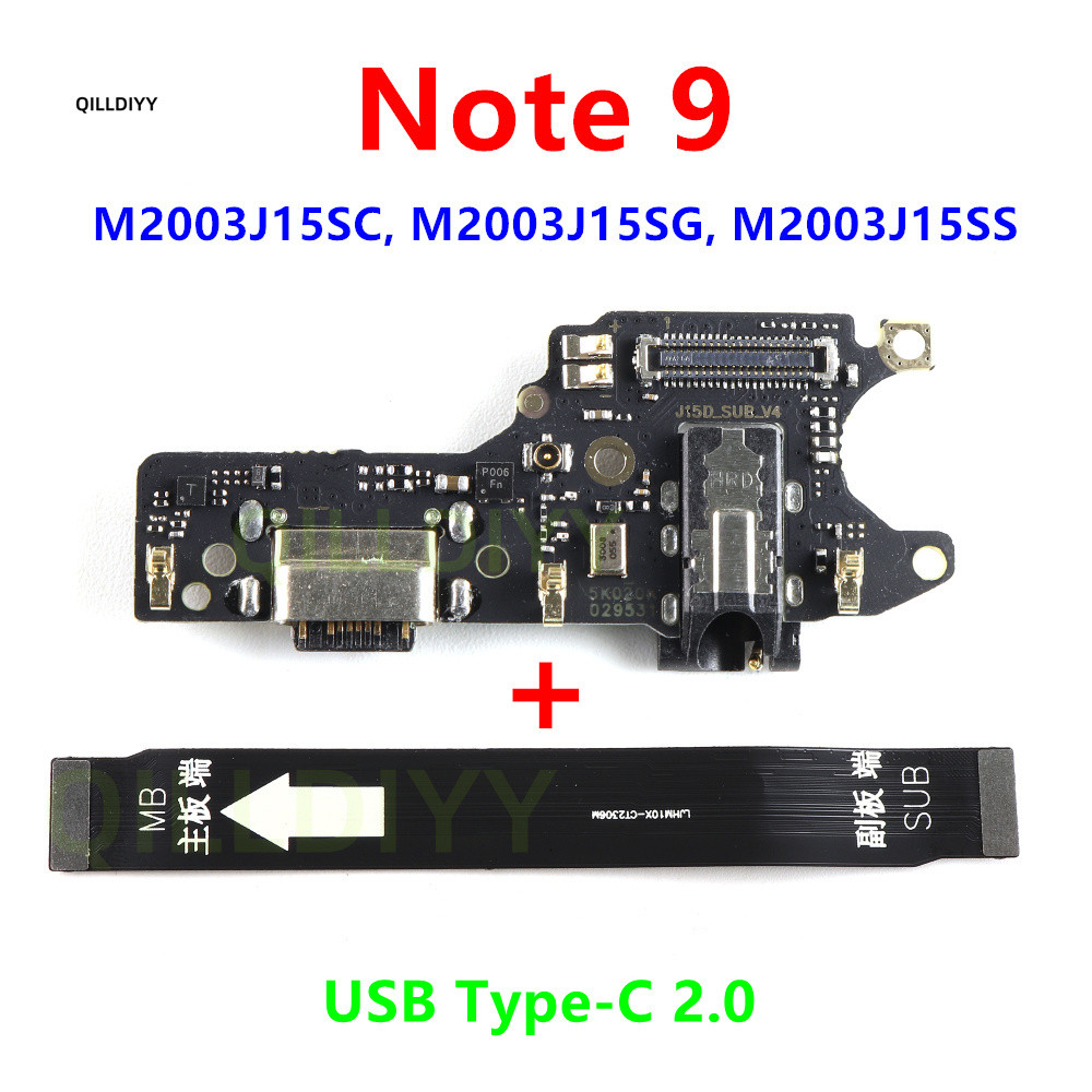 สําหรับ Xiaomi Redmi Note 9 USB Board Charger แท่นชาร์จพอร์ตขั้วต่อ ...
