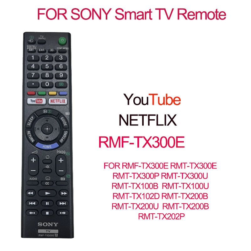 ของแท้ 100% remote รีโมททีวี FOR SONY LCD SMART TV RMF-TX300E RMT ...