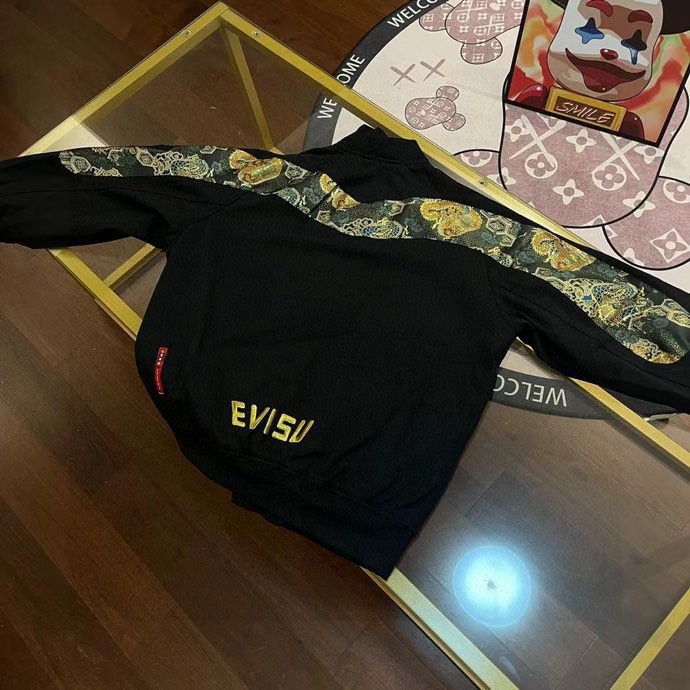 Evisu Autumn Men's Brocade M Insertion strip MA-1Pilot Jacket | Shopee Thailand