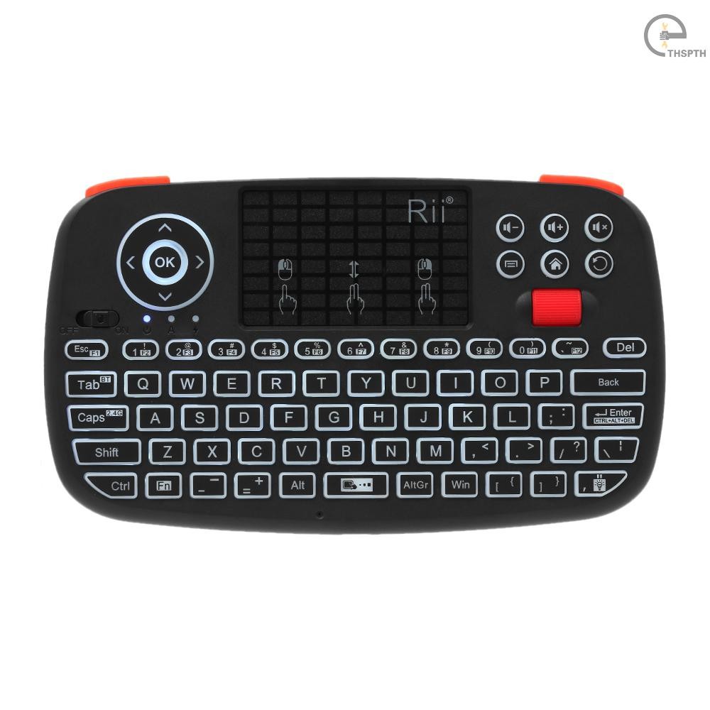 Rii i4 Mini คีย์บอร์ดไร้สายบลูทูธและ 2.4GHz Dual Modes Handheld ...